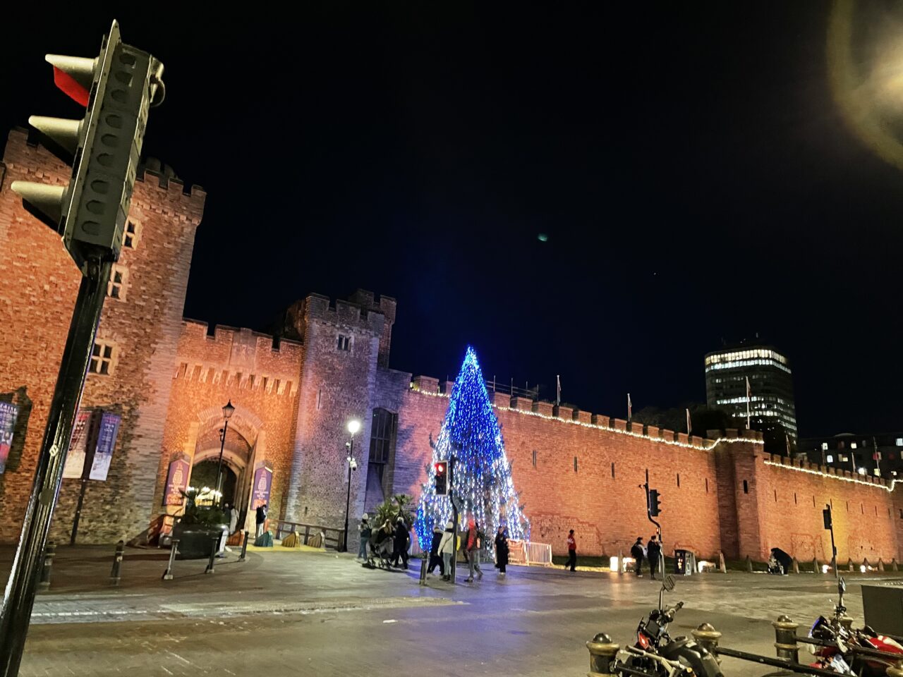 D15 Lights up Cardiff Castle in orange! - Inner Wheel